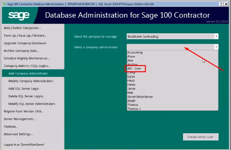 Using the Sage 100 Contractor Integration